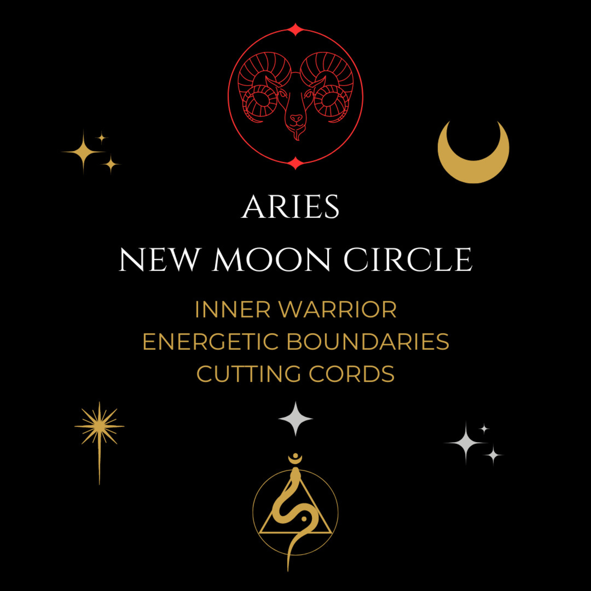 Aries New Moon + Solar Eclipse Circle · Dandelion