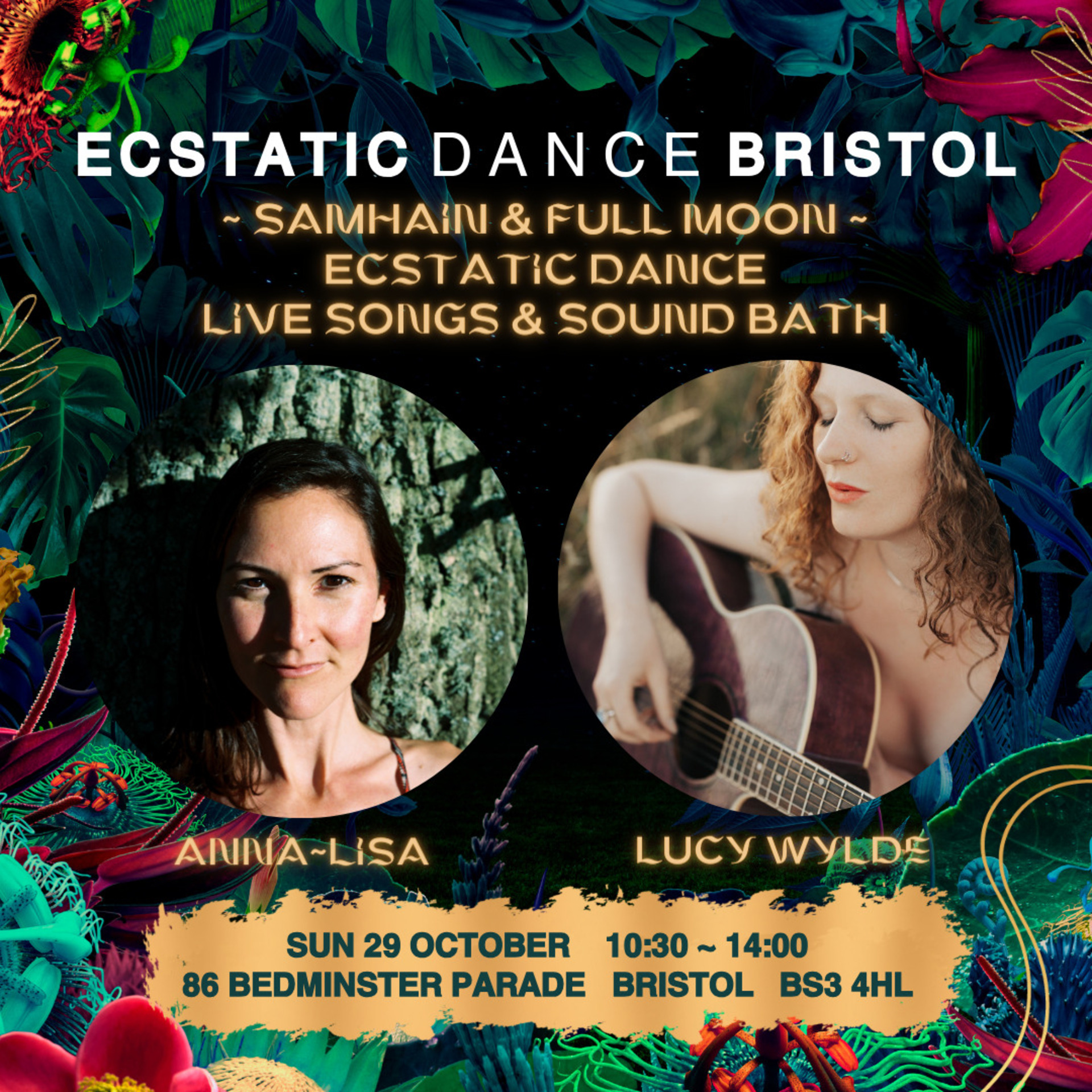 Samhain & Full Moon Ecstatic Dance, Live Songs & Sound Bath ~ Anna-Lisa x Lucy Wylde · Dandelion