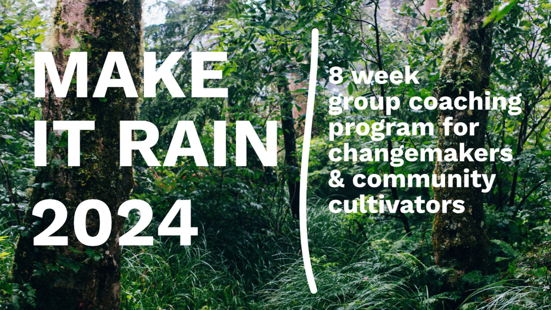 Make It Rain - 8 week coaching group · Dandelion