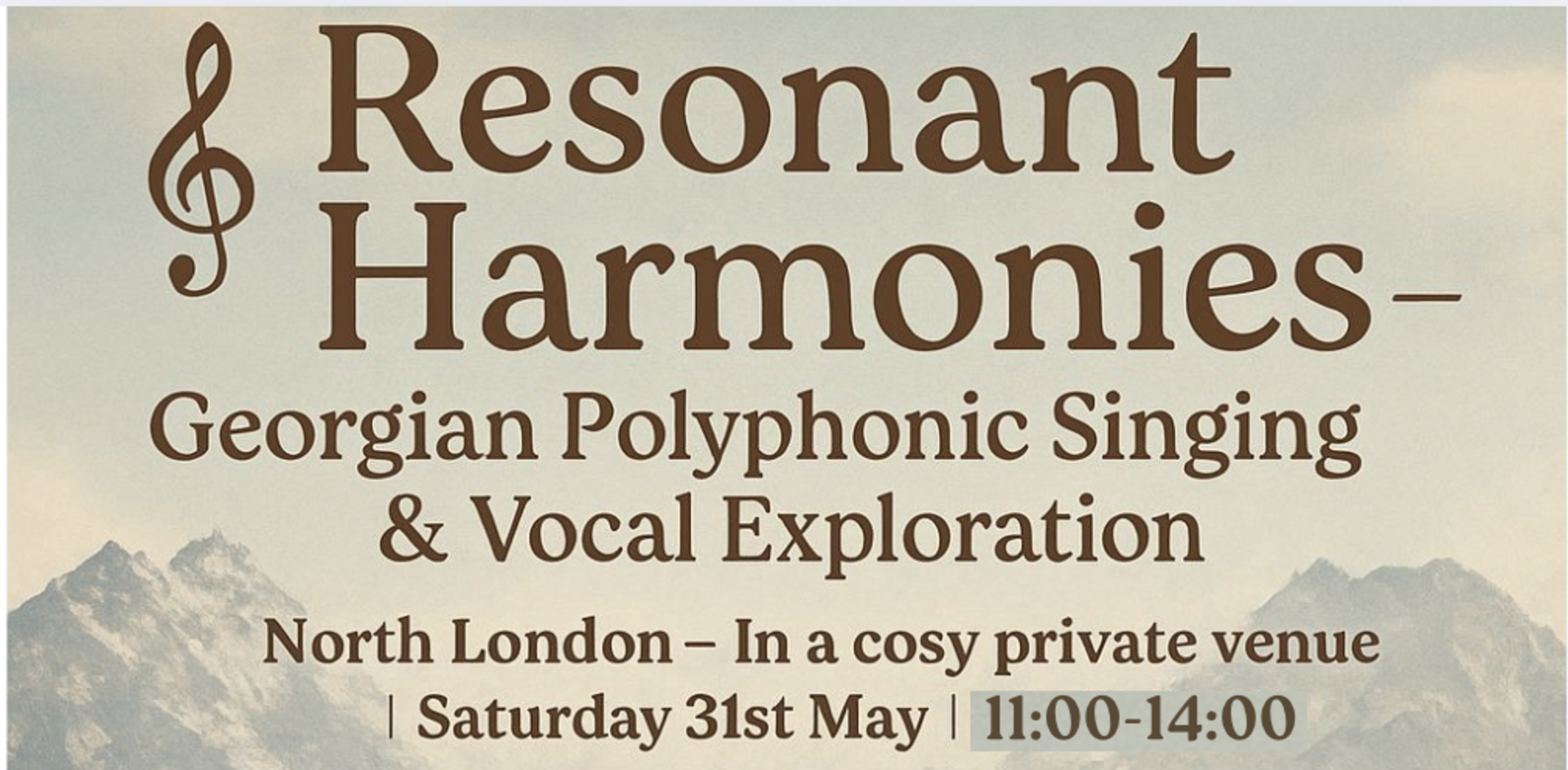 Resonant Harmonies – Georgian Polyphonic Singing & Vocal Exploration ...
